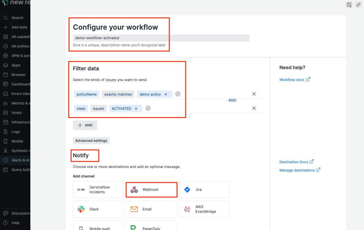New RelicでWebhookを使ってアラート通知する